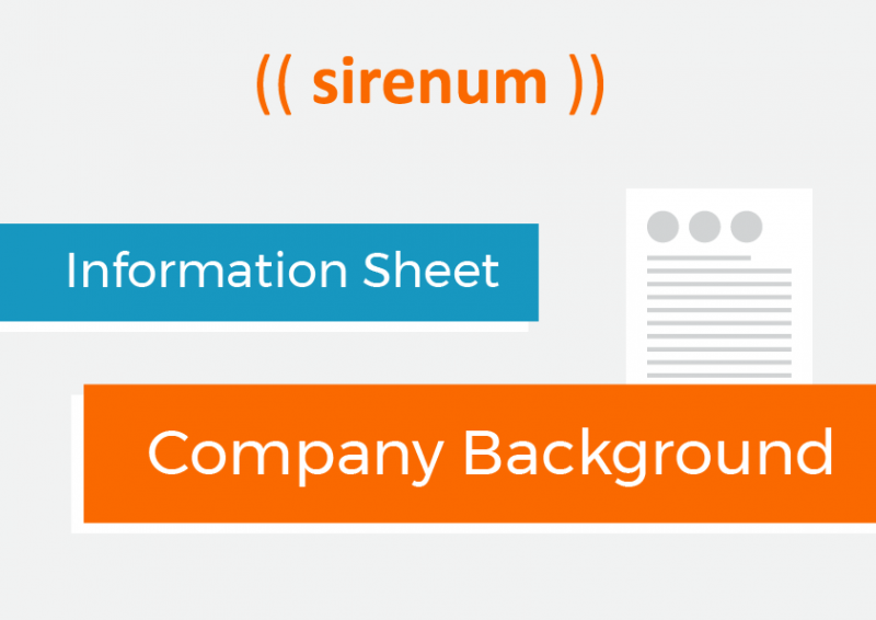 Sirenum Information Sheet-Company Background - Sirenum by Bullhorn